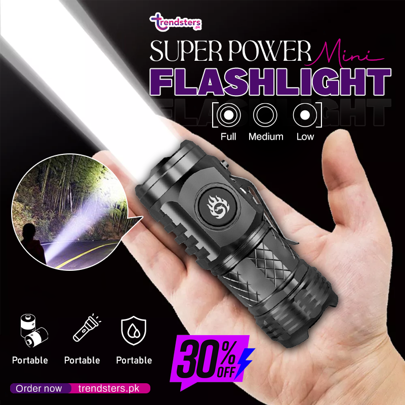 Three-Eyed Monster Mini Flash Super Power Flashlight – Trendsters.pk