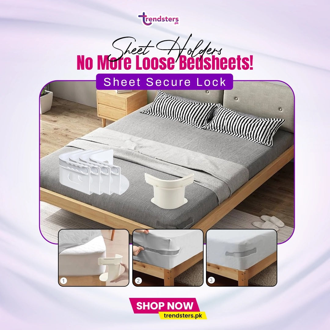 Sheet Secure Lock (4pcs set) – Trendsters.pk
